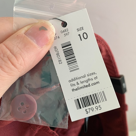 The Limited | Pants & Jumpsuits | Nwt The Limited Maroon Pencil Pant ...